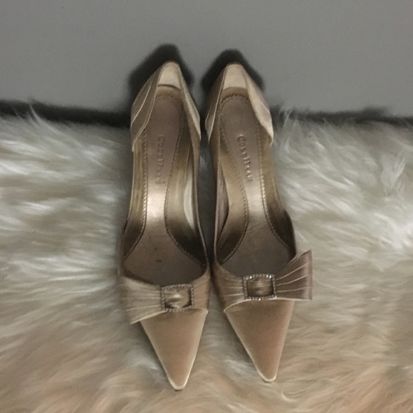 Cole Haan | Shoes | Cole Haan Satin Rhinestone Heels Wedding Prom Party ...